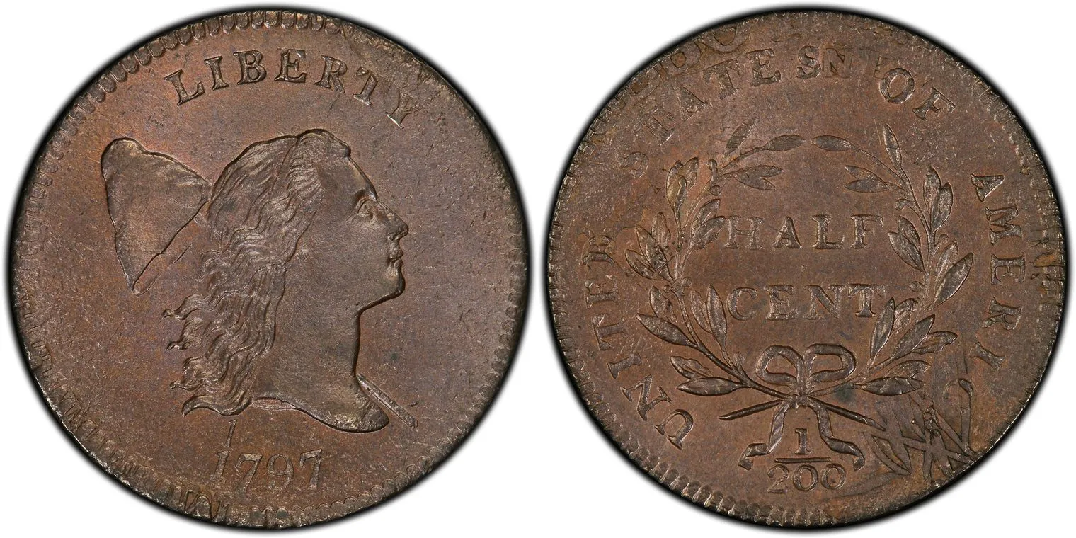 1797 Half Cent Value: Mint Varieties, Rarity, And Current Prices - Coins-Value.com