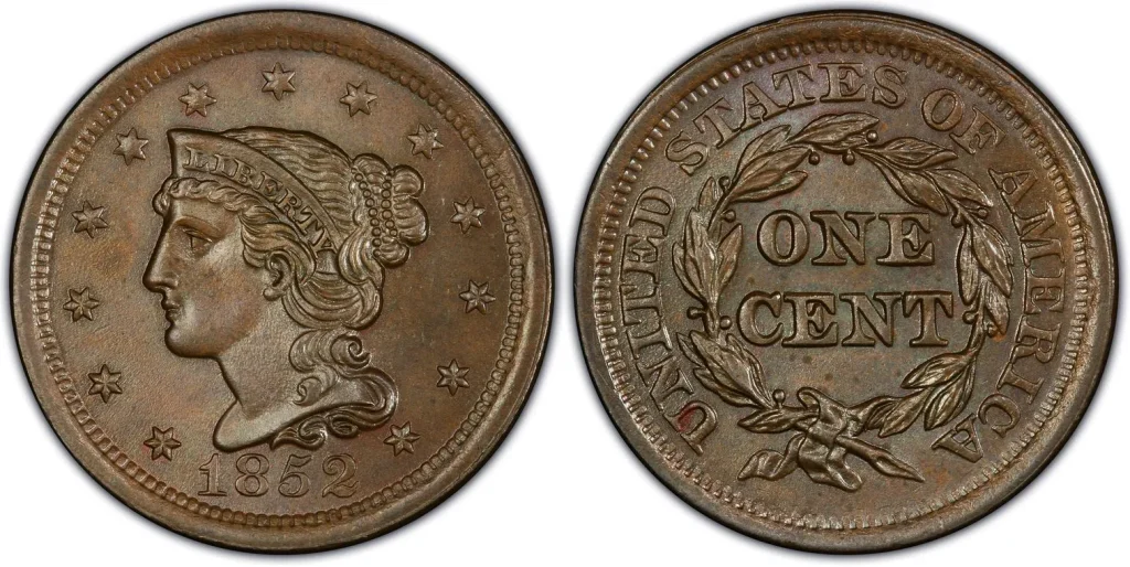 1852 Cent Value: Mint Varieties, Rarity, And Current Prices - Coins-Value.com