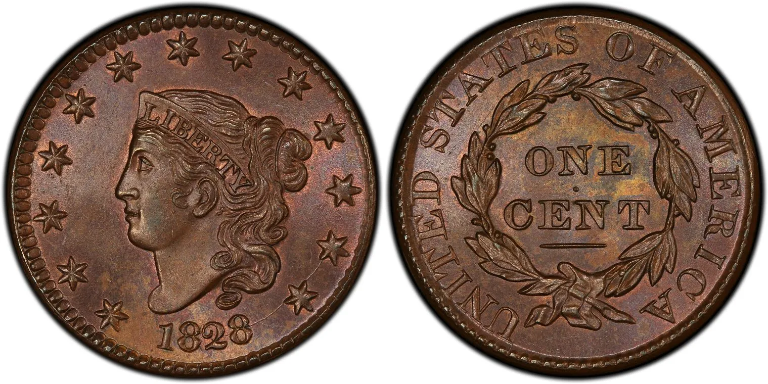1828 Cent Value: Mint Varieties, Rarity, And Current Prices - Coins-Value.com