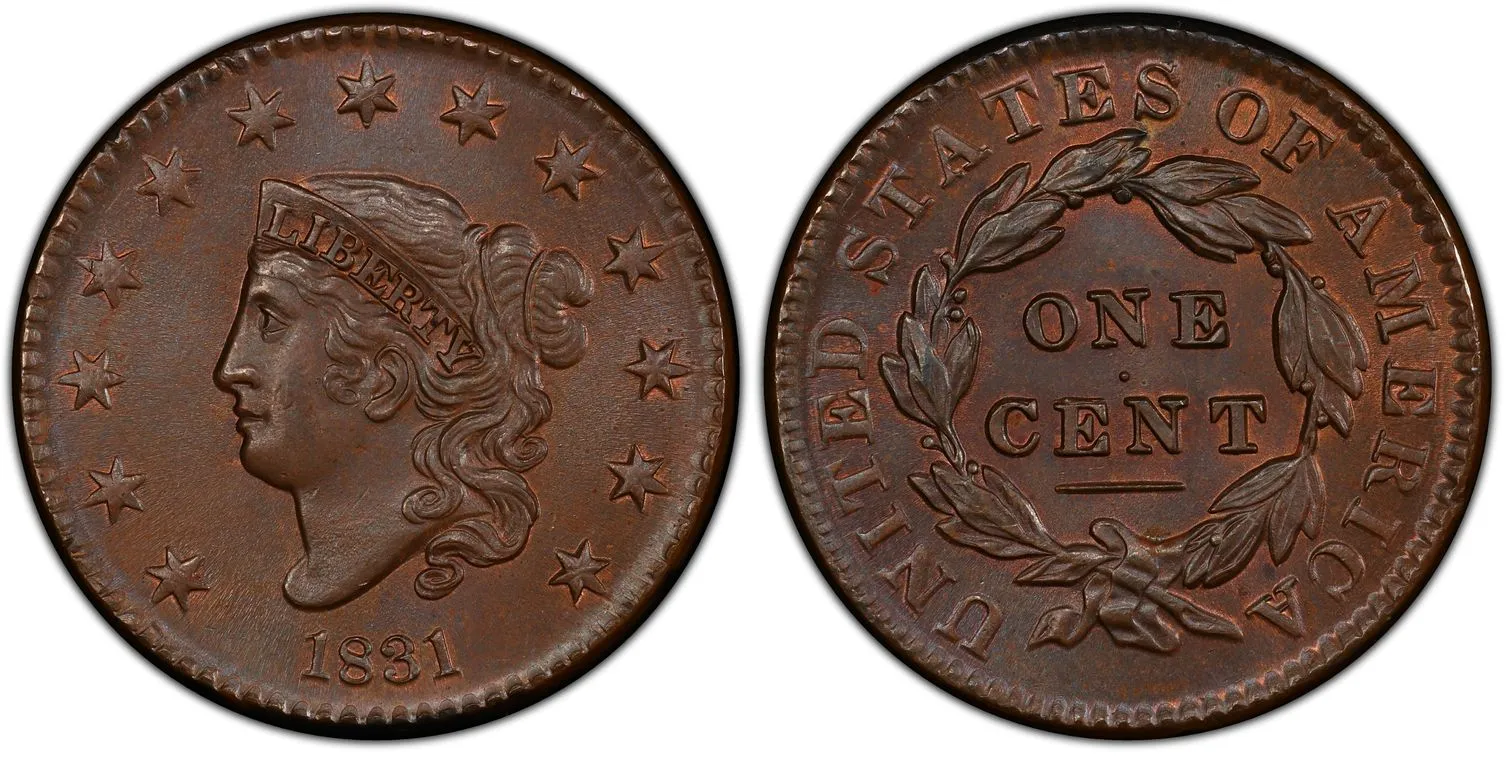 1831 Cent Value: Mint Varieties, Rarity, And Current Prices - Coins-Value.com