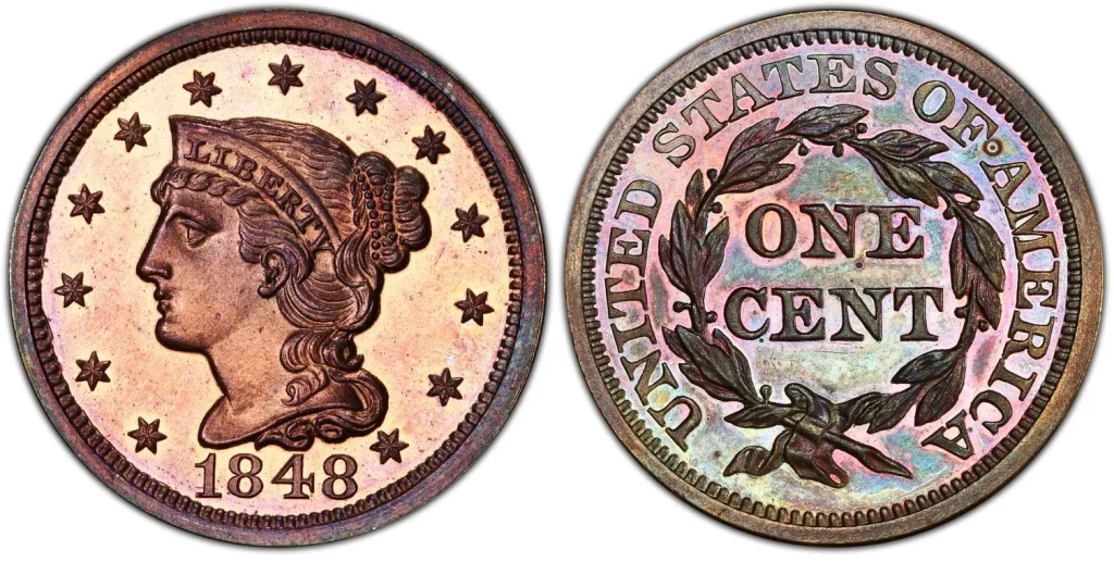 1848 Cent Value: Mint Varieties, Rarity, And Current Prices - Coins ...