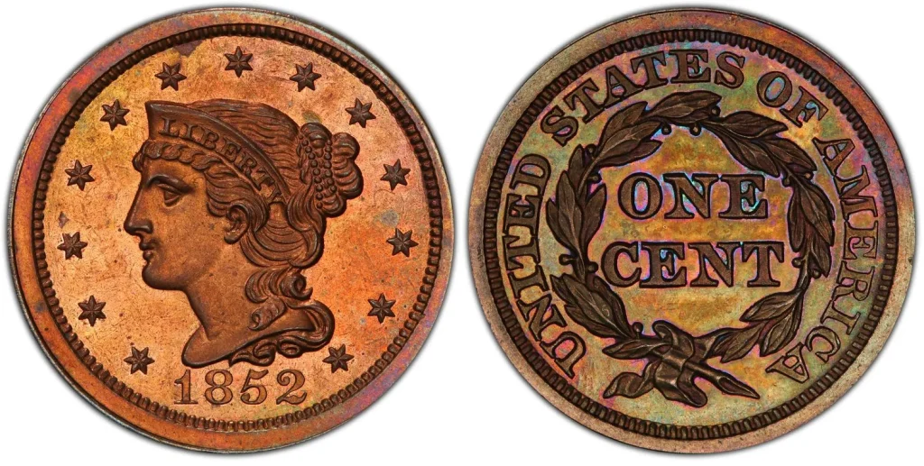 1852 Cent Value: Mint Varieties, Rarity, And Current Prices - Coins-Value.com