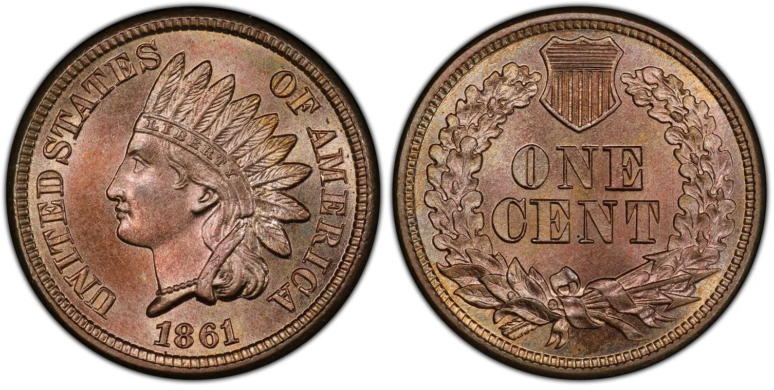 1861 Cent Value: Mint Varieties, Rarity, And Current Prices - Coins-Value.com
