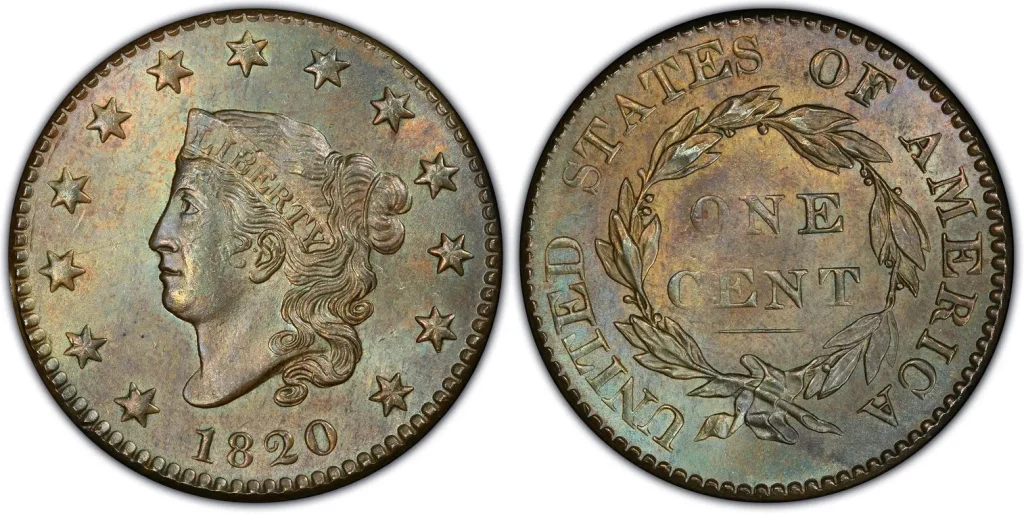 1820 Cent Value: Mint Varieties, Rarity, And Current Prices - Coins ...