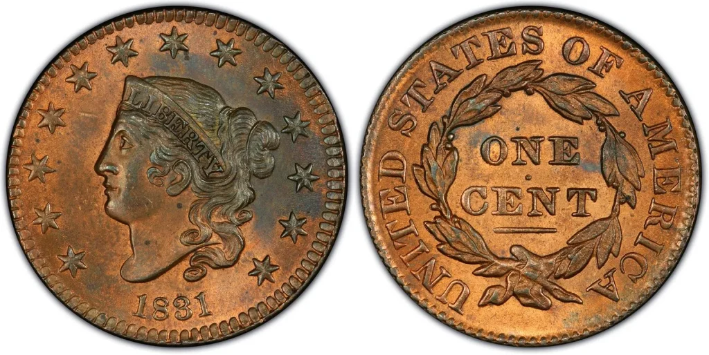 1831 Cent Value: Mint Varieties, Rarity, And Current Prices - Coins-Value.com