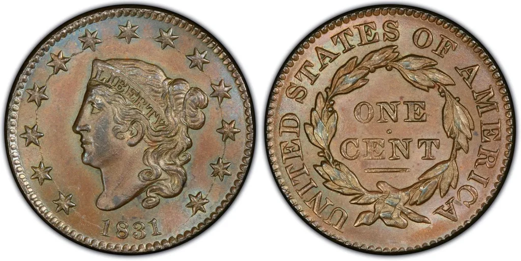1831 Cent Value: Mint Varieties, Rarity, And Current Prices - Coins-Value.com