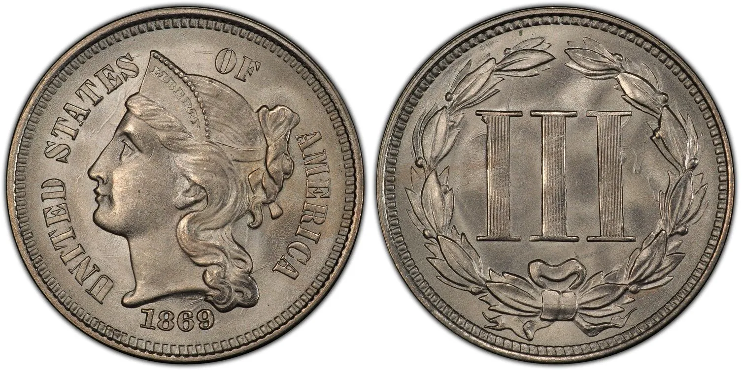 1869 Three Cents Value: Mint Varieties, Rarity, And Current Prices ...