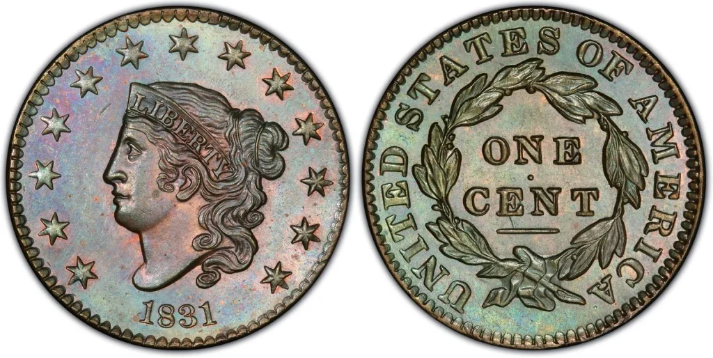 1831 Cent Value: Mint Varieties, Rarity, And Current Prices - Coins-Value.com