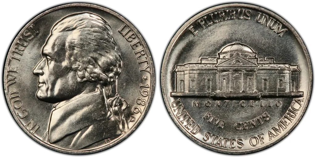 1986 Nickel Value: Mint Varieties, Rarity, And Current Prices - Coins-Value.com