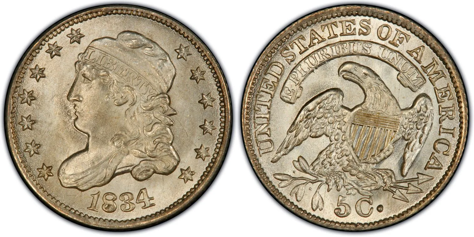 1834 Half Dime Value: Mint Varieties, Rarity, And Current Prices - Coins-Value.com