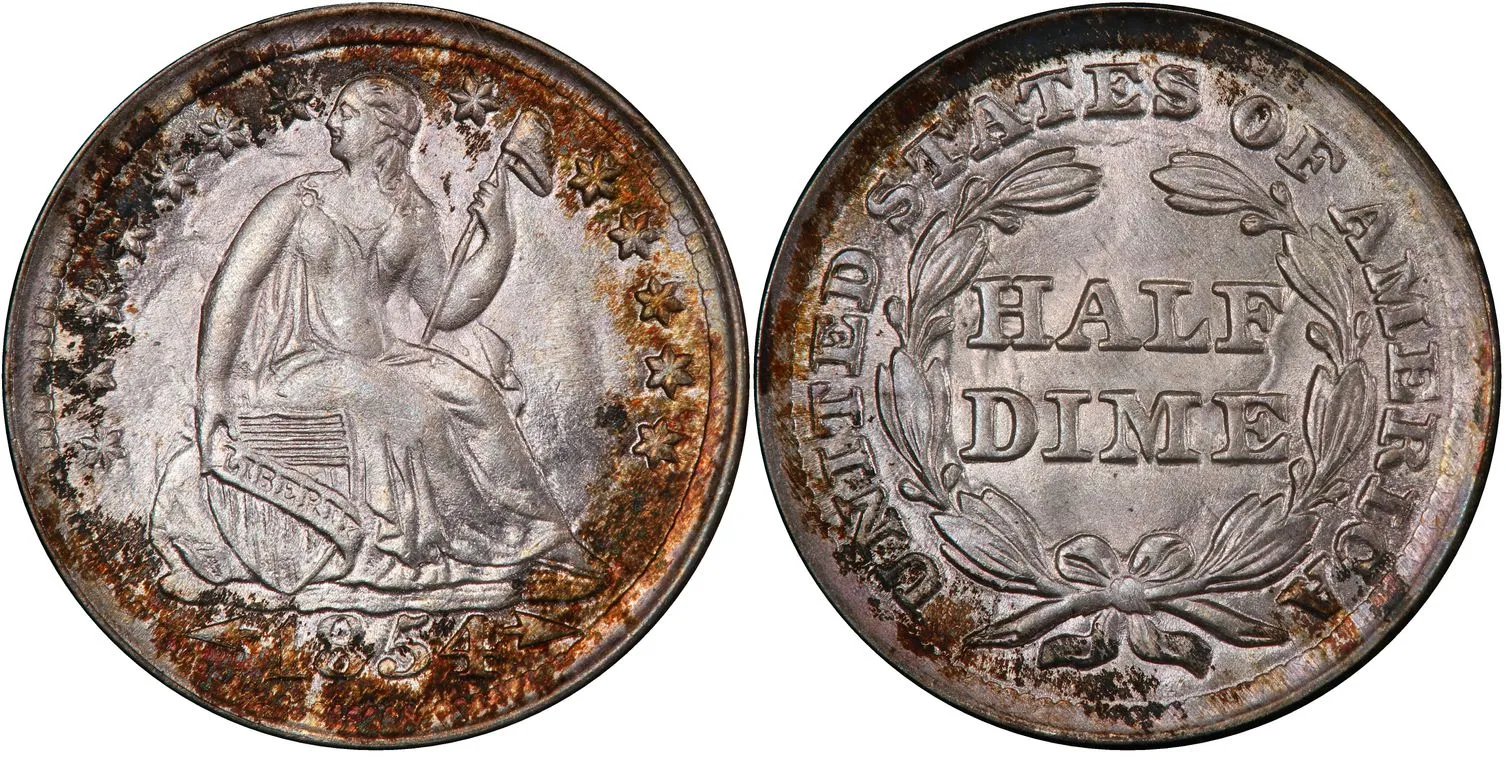 1854 Half Dime Value: Mint Varieties, Rarity, And Current Prices - Coins-Value.com