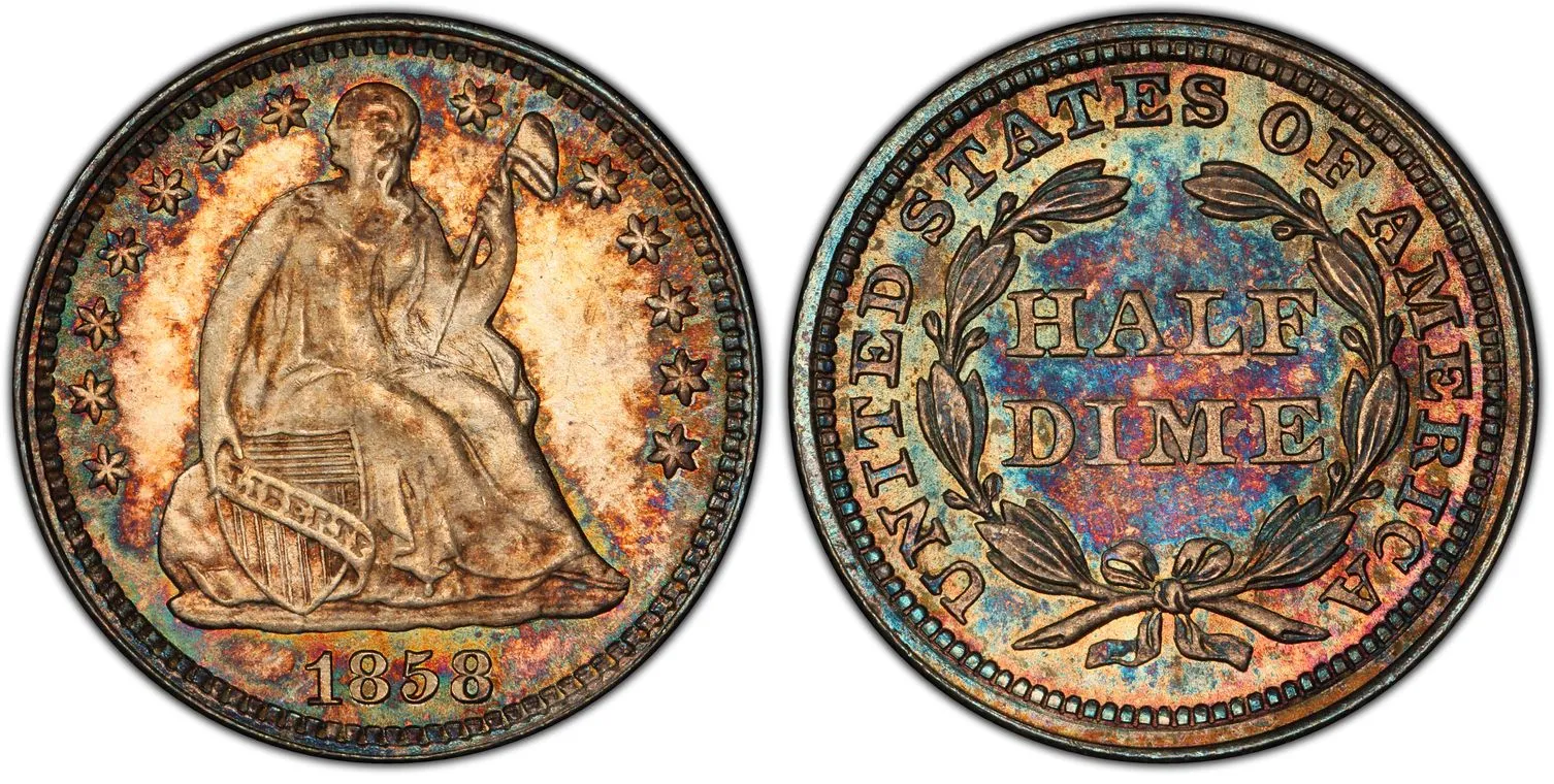 1858 Half Dime Value: Mint Varieties, Rarity, And Current Prices - Coins-Value.com