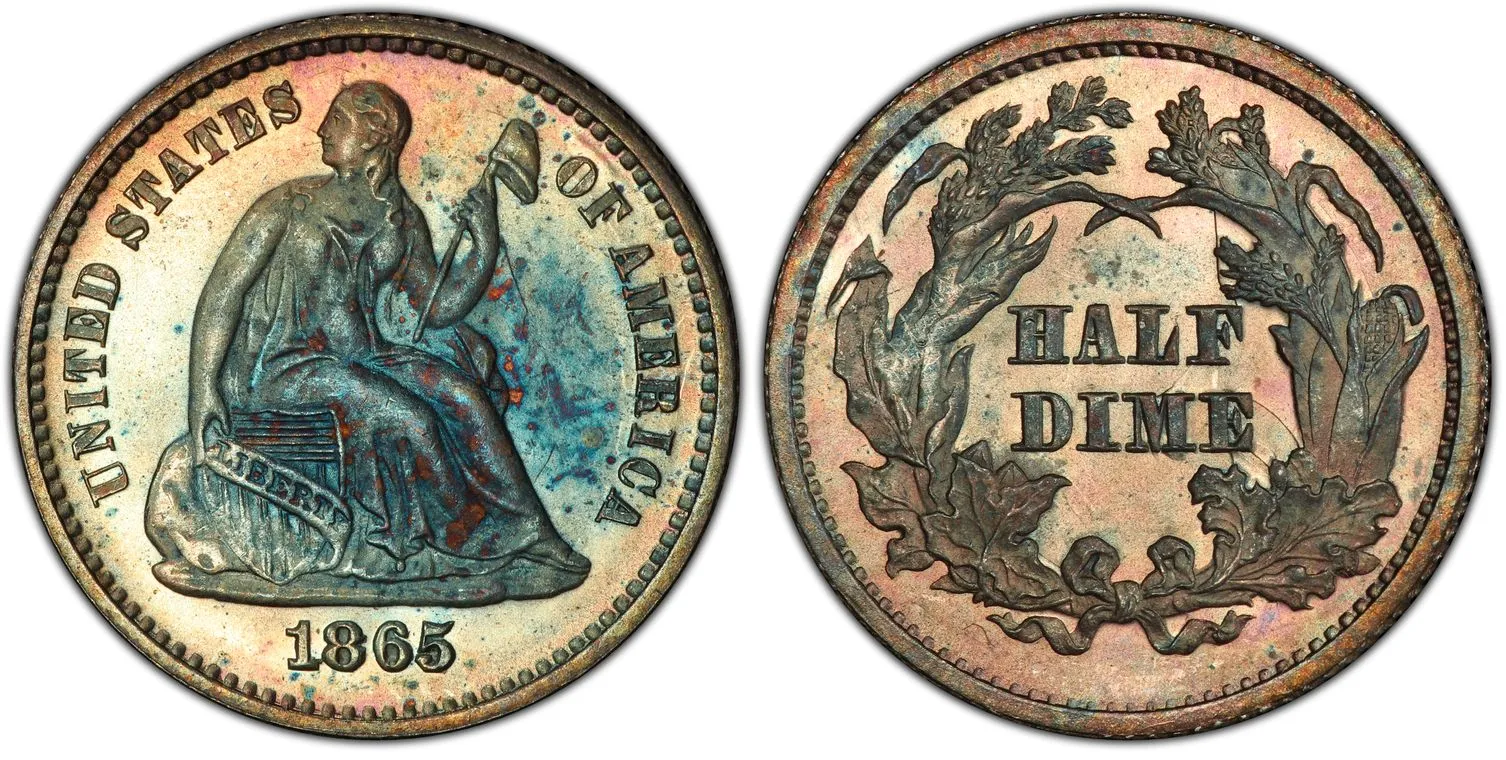 1865 Half Dime Value: Mint Varieties, Rarity, And Current Prices - Coins-Value.com