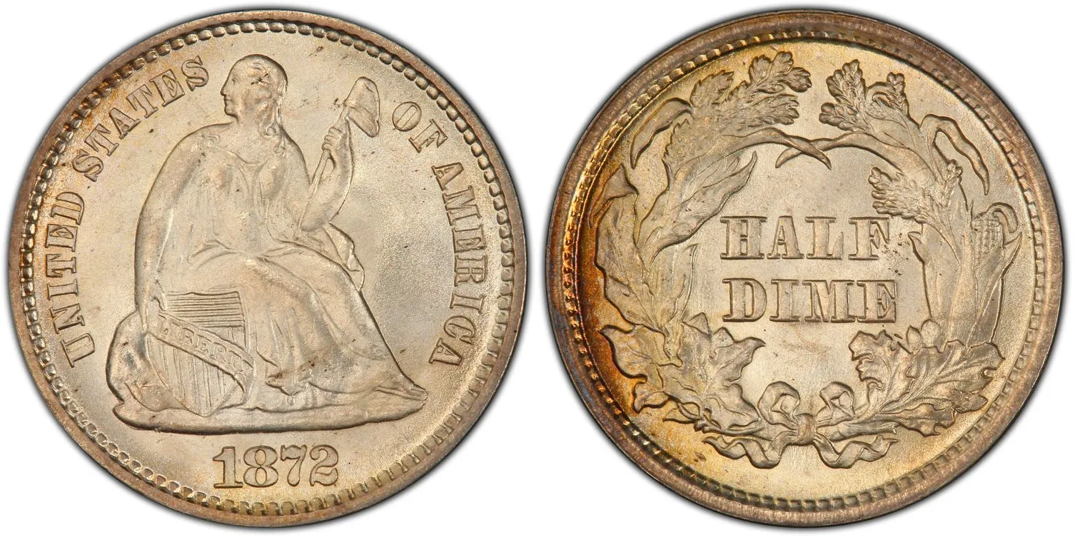 1872 Half Dime Value: Mint Varieties, Rarity, And Current Prices - Coins-Value.com