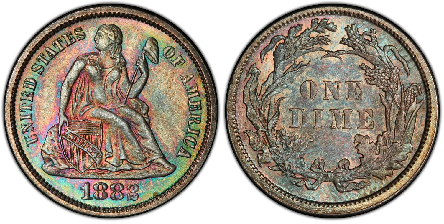 1882 Dime Value: Mint Varieties, Rarity, And Current Prices - Coins-Value.com