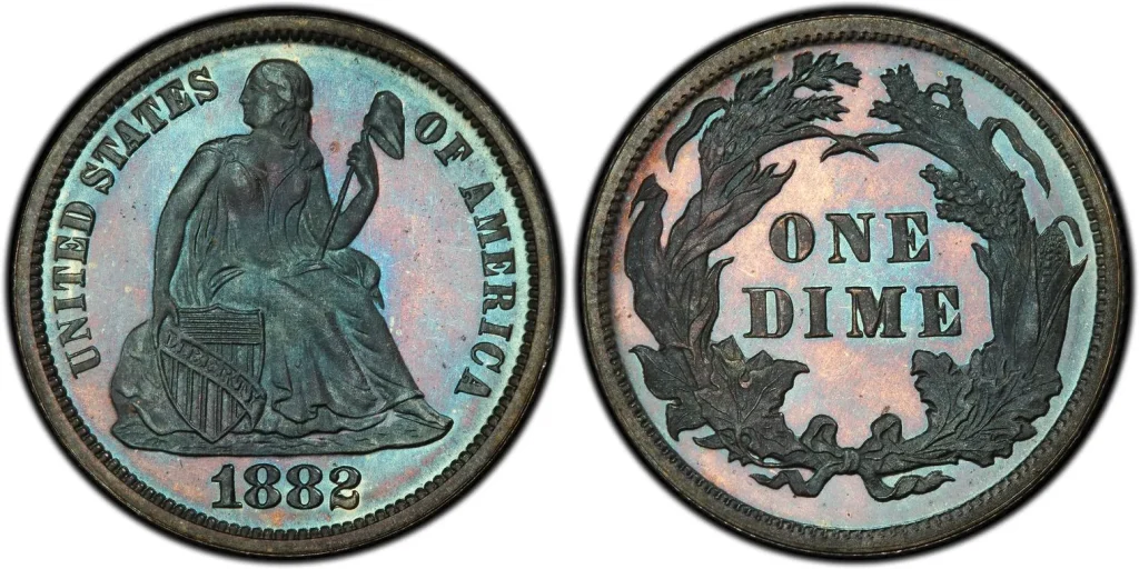 1882 Dime Value: Mint Varieties, Rarity, And Current Prices - Coins-Value.com