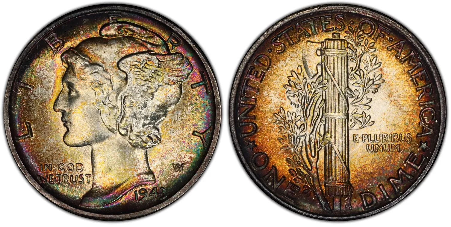 1943 Dime Value: Mint Varieties, Rarity, And Current Prices - Coins Value