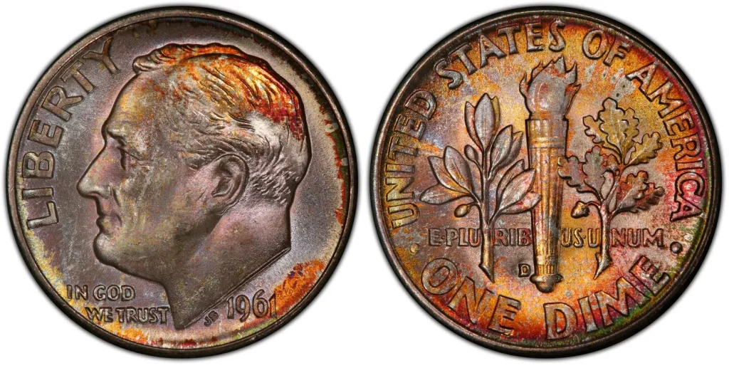 1961 Dime Value: Mint Varieties, Rarity, And Current Prices - Coins-Value.com