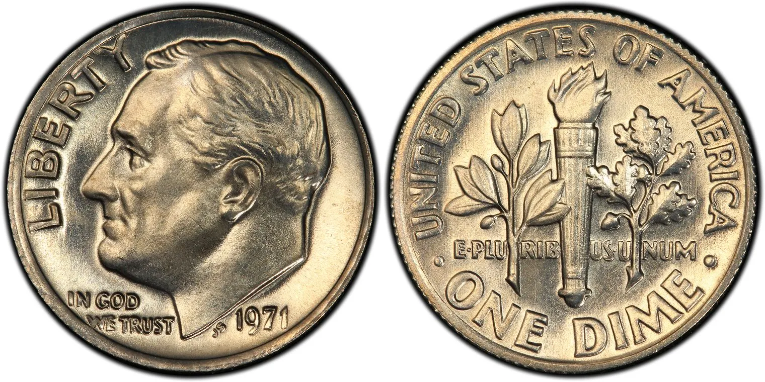 1971 Dime Value: Mint Varieties, Rarity, And Current Prices - Coins-Value.com