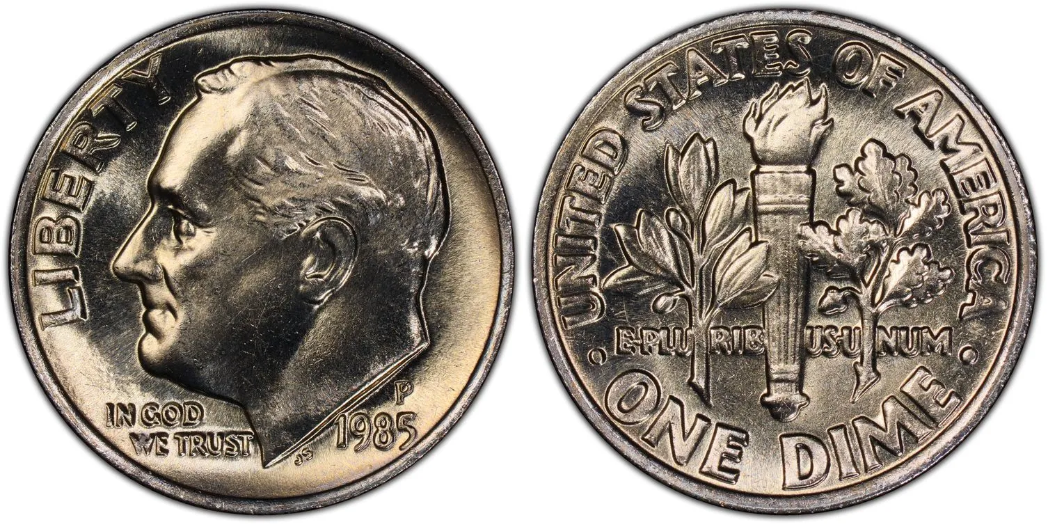 1985 Dime Value: Mint Varieties, Rarity, And Current Prices - Coins-Value.com