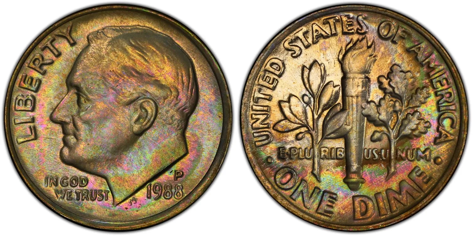 1988 Dime Value: Mint Varieties, Rarity, And Current Prices - Coins-Value.com