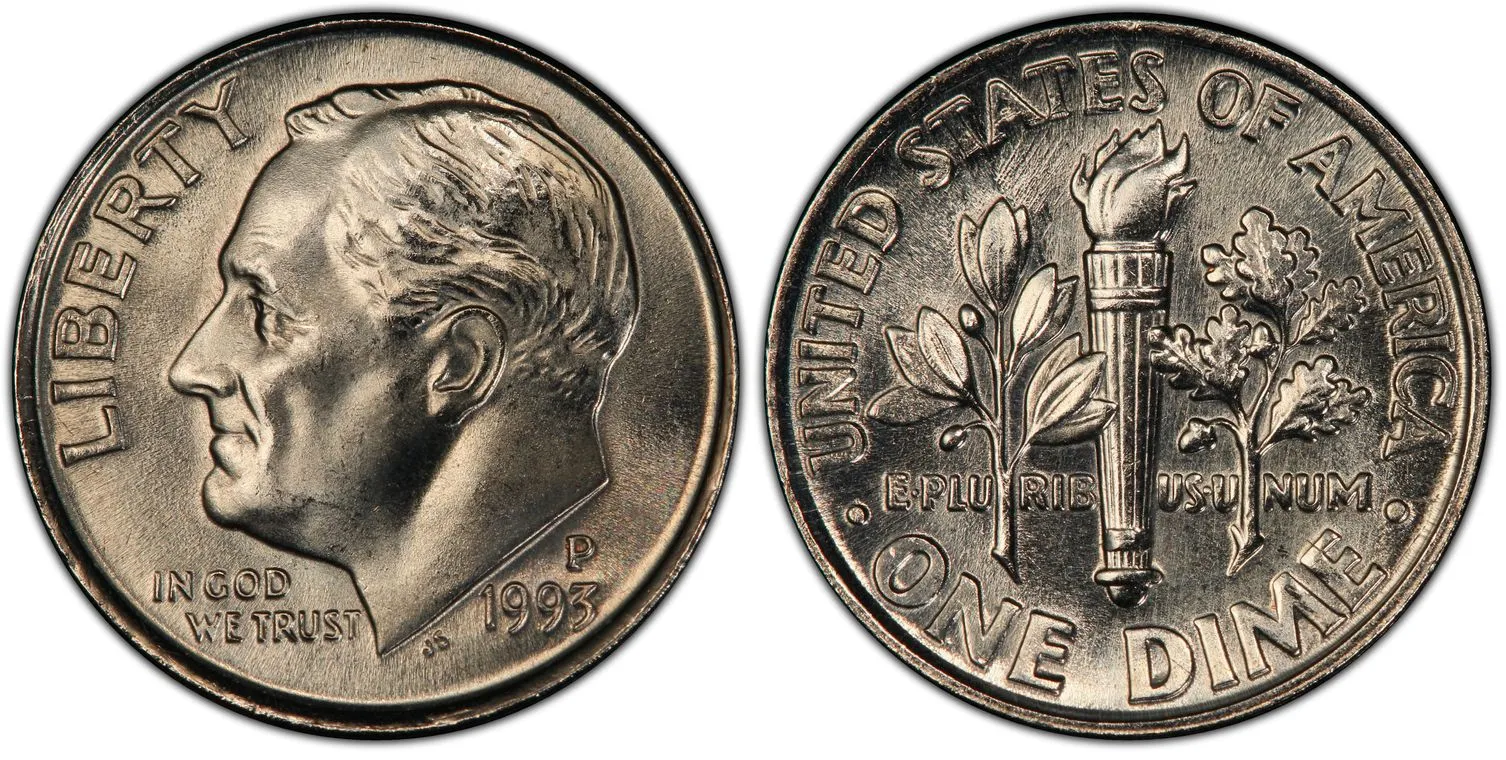 1993 Dime Value: Mint Varieties, Rarity, And Current Prices - Coins-Value.com