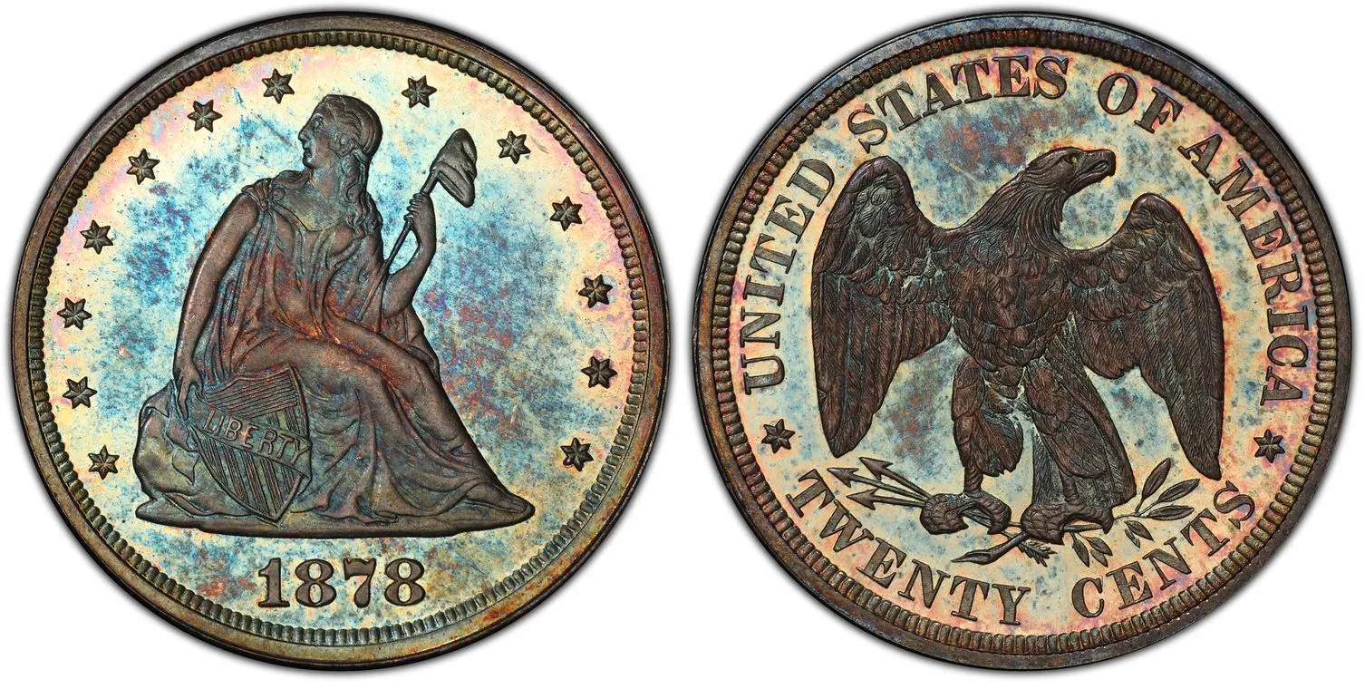1878 Twenty Cents Value: Mint Varieties, Rarity, And Current Prices - Coins-Value.com