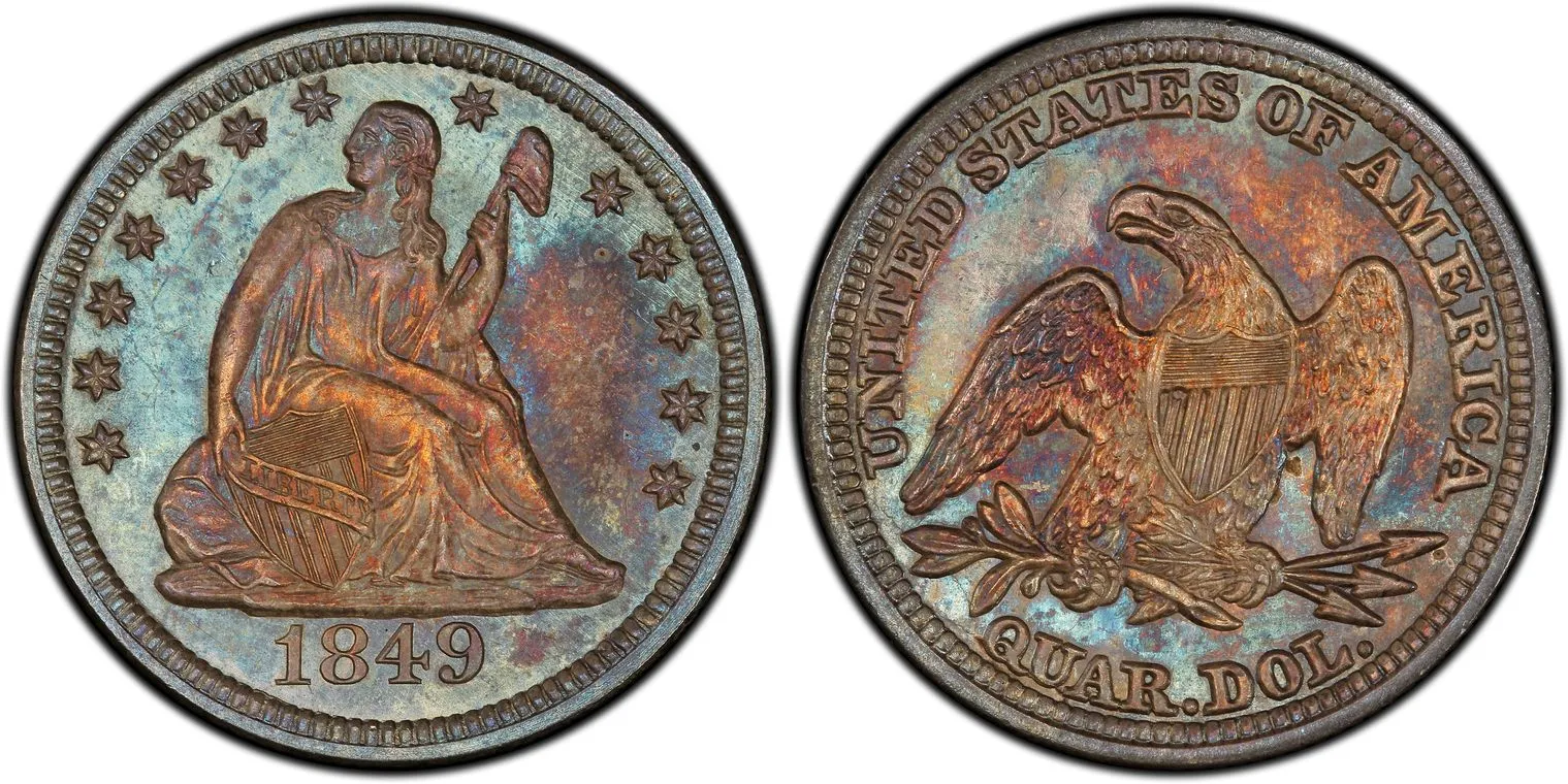 1849 Quarter Value: Mint Varieties, Rarity, And Current Prices - Coins-Value.com