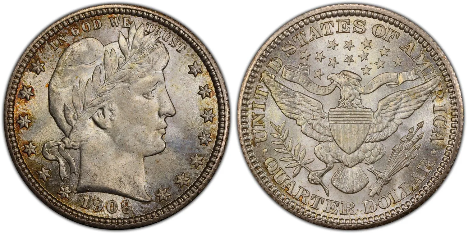 1909 Quarter Value: Mint Varieties, Rarity, And Current Prices - Coins-Value.com
