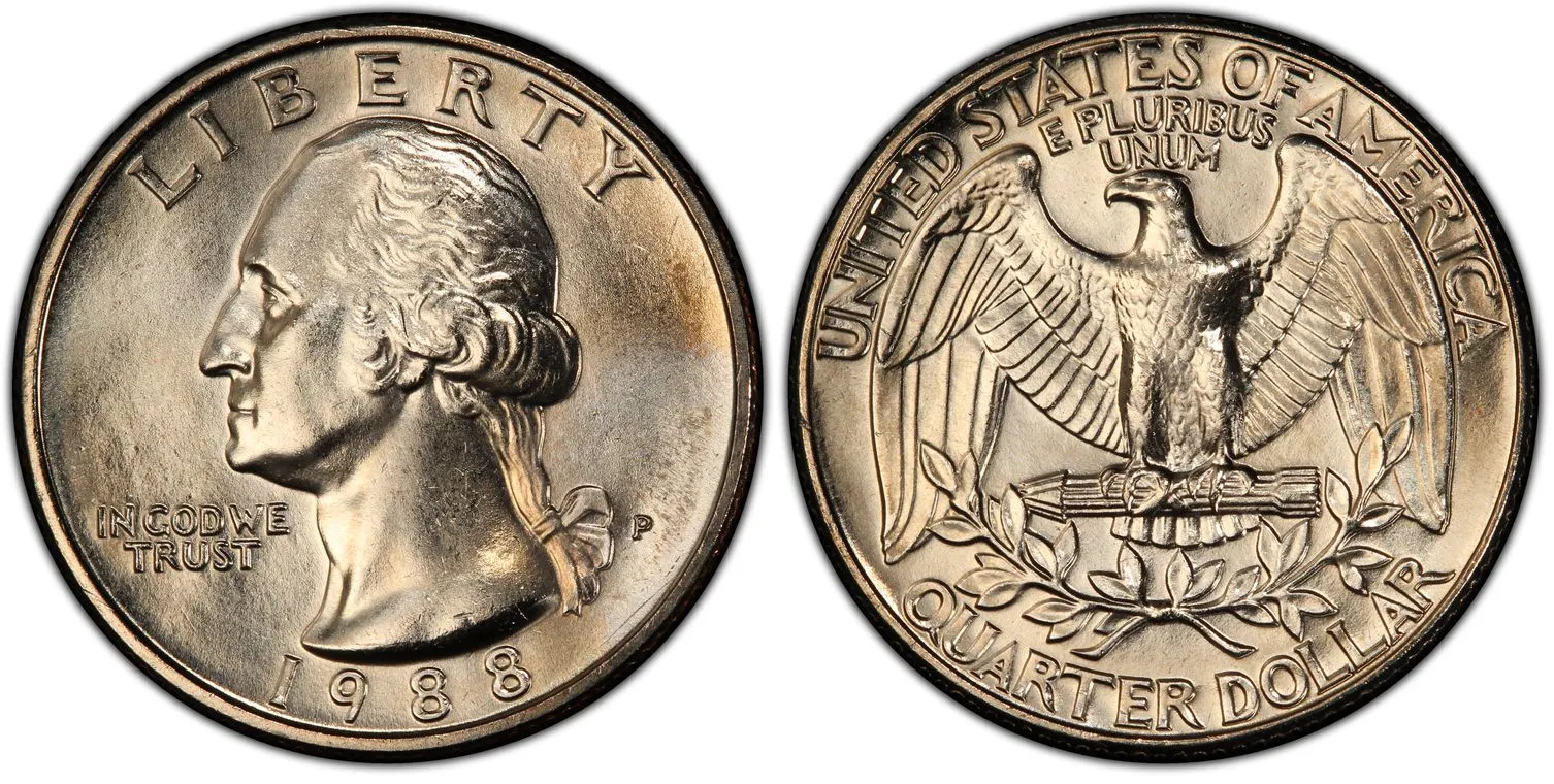1988 Quarter Value: Mint Varieties, Rarity, And Current Prices - Coins ...