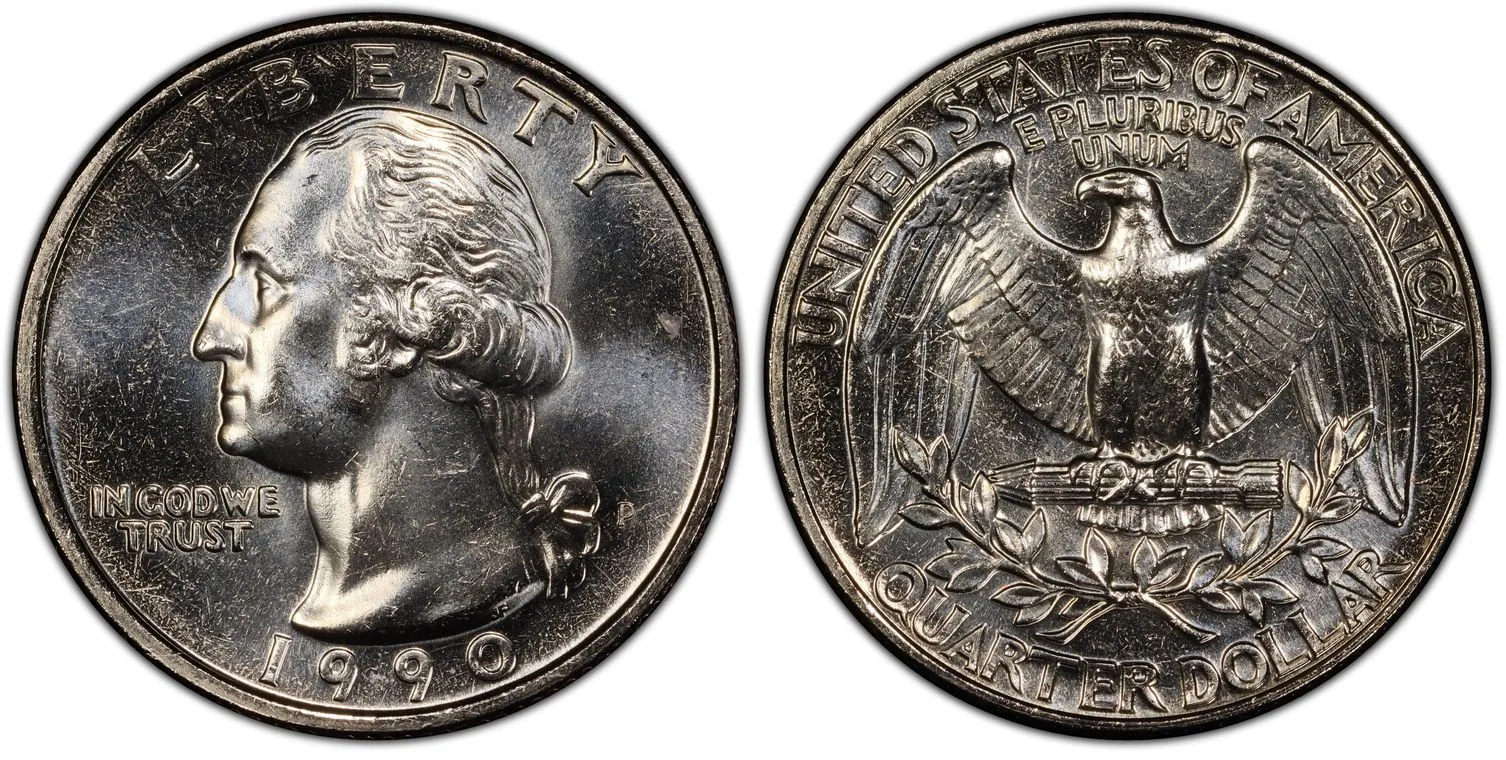 1990 Quarter Value: Mint Varieties, Rarity, And Current Prices - Coins-Value.com