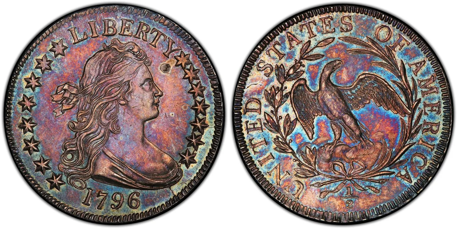 1796 Half Dollar Value: Mint Varieties, Rarity, And Current Prices - Coins-Value.com