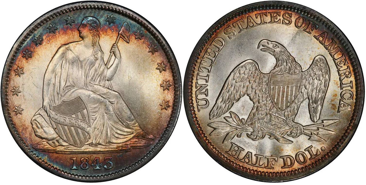 1843 Half Dollar Value: Mint Varieties, Rarity, And Current Prices ...