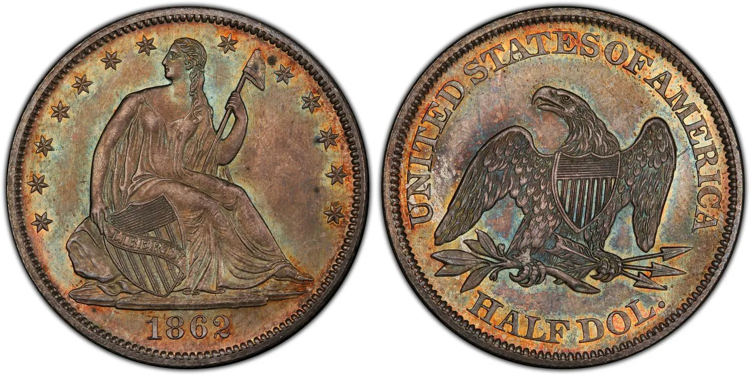 1862 Half Dollar Value: Mint Varieties, Rarity, And Current Prices - Coins-Value.com