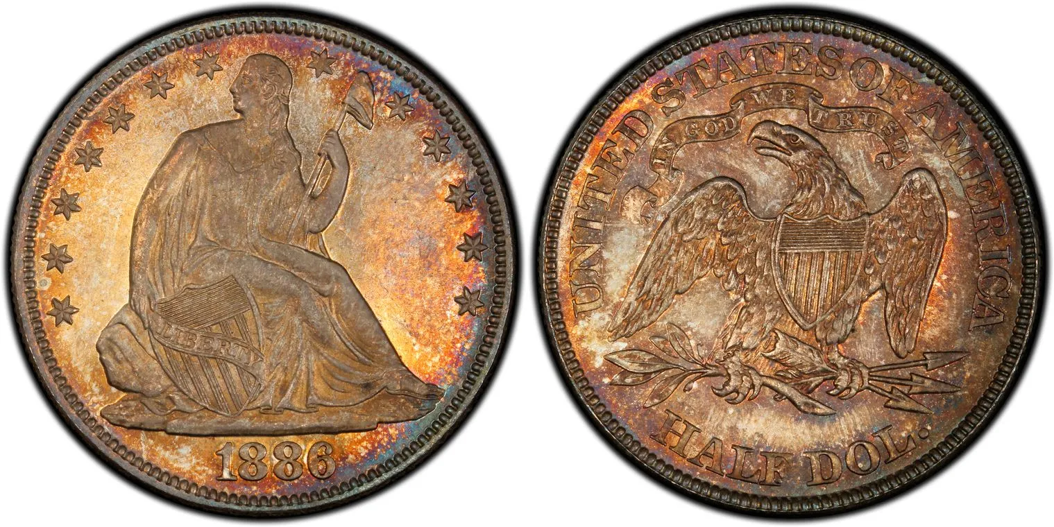1886 Half Dollar Value: Mint Varieties, Rarity, And Current Prices - Coins-Value.com