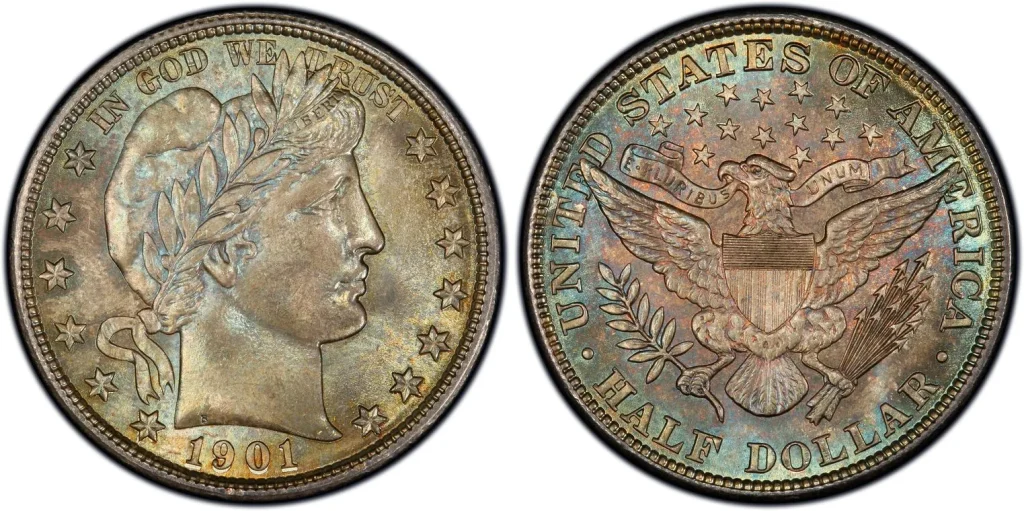 1901 Half Dollar Value: Mint Varieties, Rarity, And Current Prices - Coins-Value.com