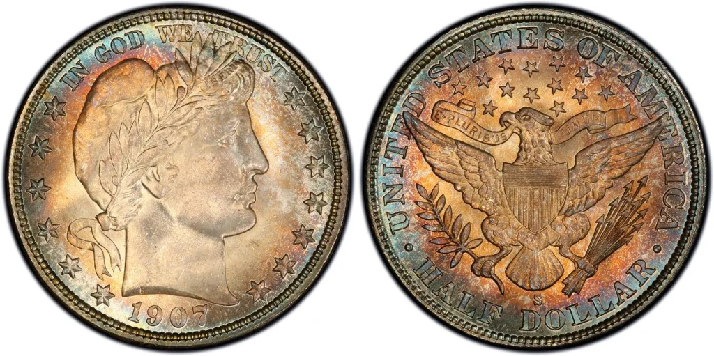 1907 Half Dollar Value: Mint Varieties, Rarity, And Current Prices - Coins-Value.com