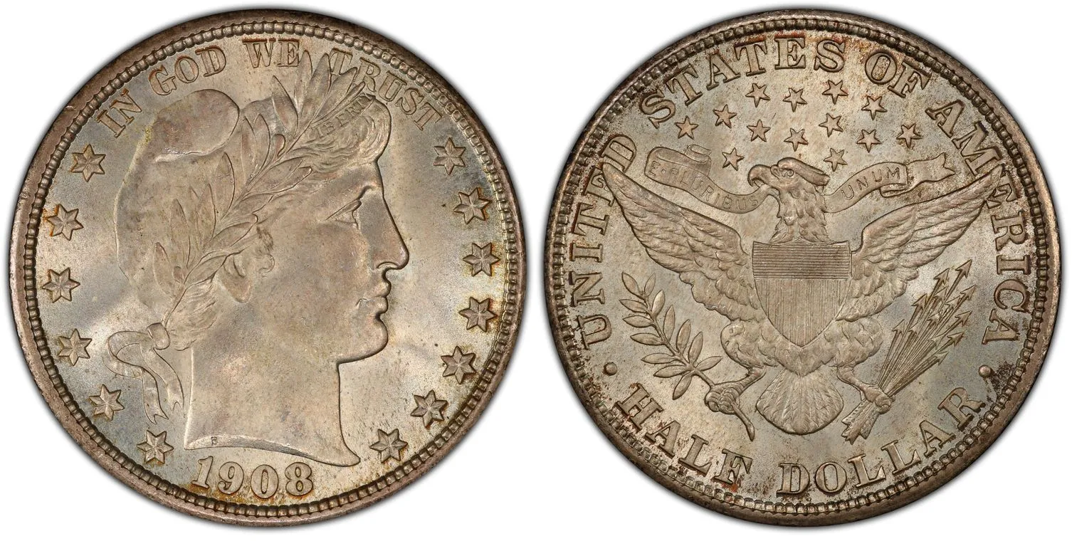 1908 Half Dollar Value: Mint Varieties, Rarity, And Current Prices - Coins-Value.com
