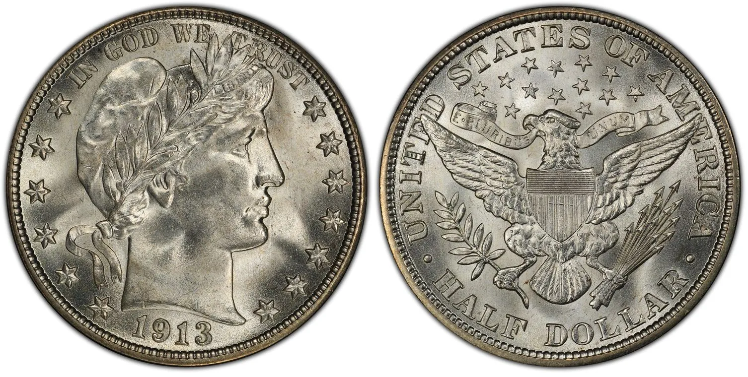 1913 Half Dollar Value: Mint Varieties, Rarity, And Current Prices - Coins-Value.com