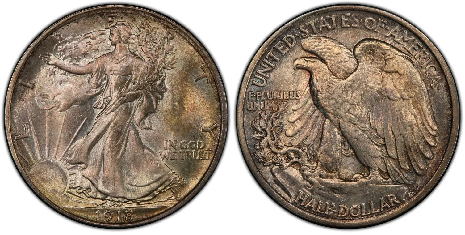 1918 Half Dollar Value: Mint Varieties, Rarity, And Current Prices - Coins-Value.com
