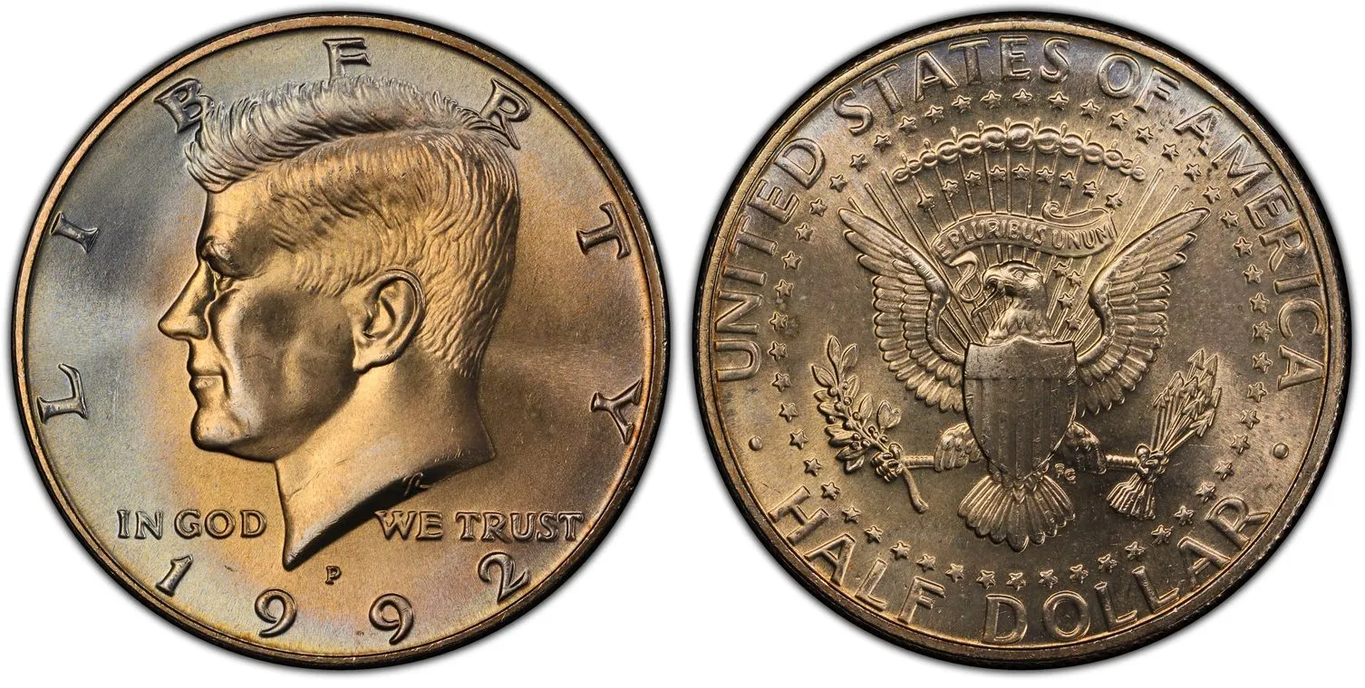 1992 Half Dollar Value: Mint Varieties, Rarity, And Current Prices ...