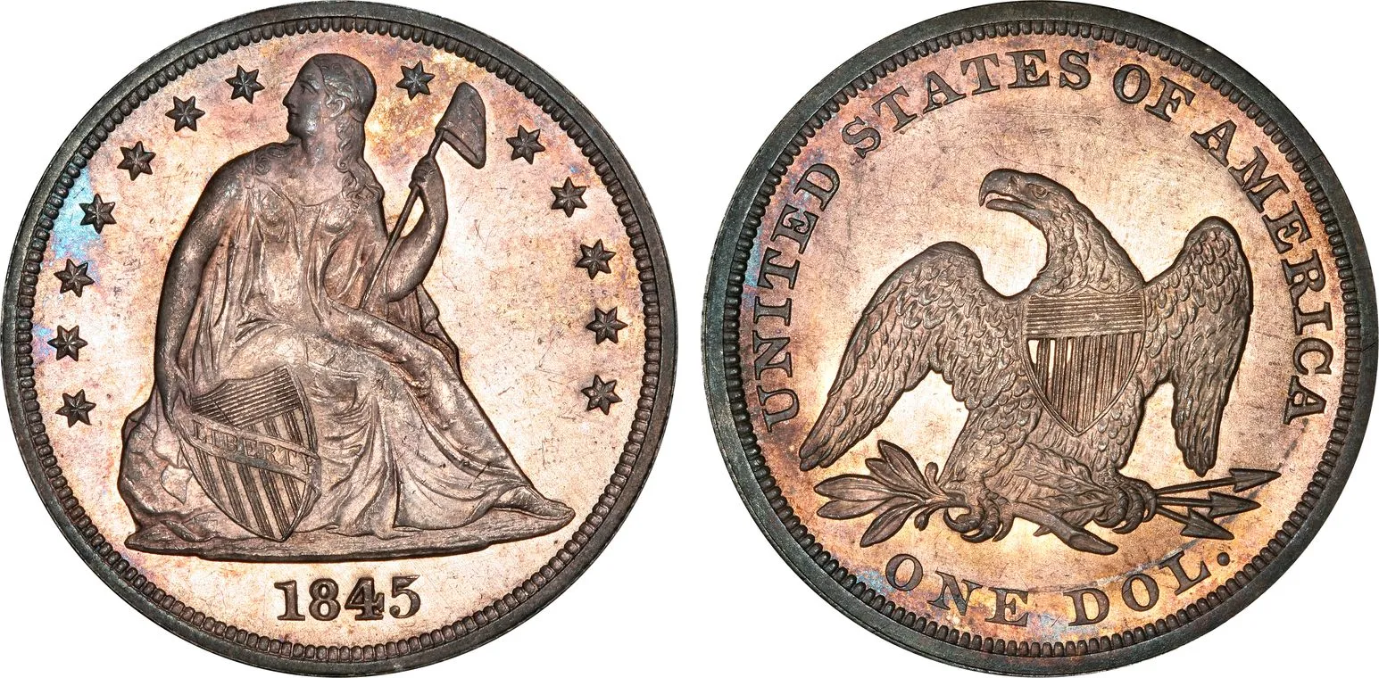 1845 Dollar Value: Mint Varieties, Rarity, And Current Prices - Coins-Value.com