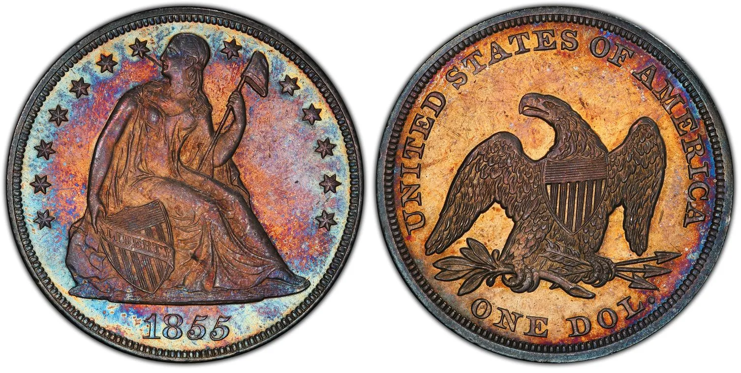 1855 Dollar Value: Mint Varieties, Rarity, And Current Prices - Coins-Value.com