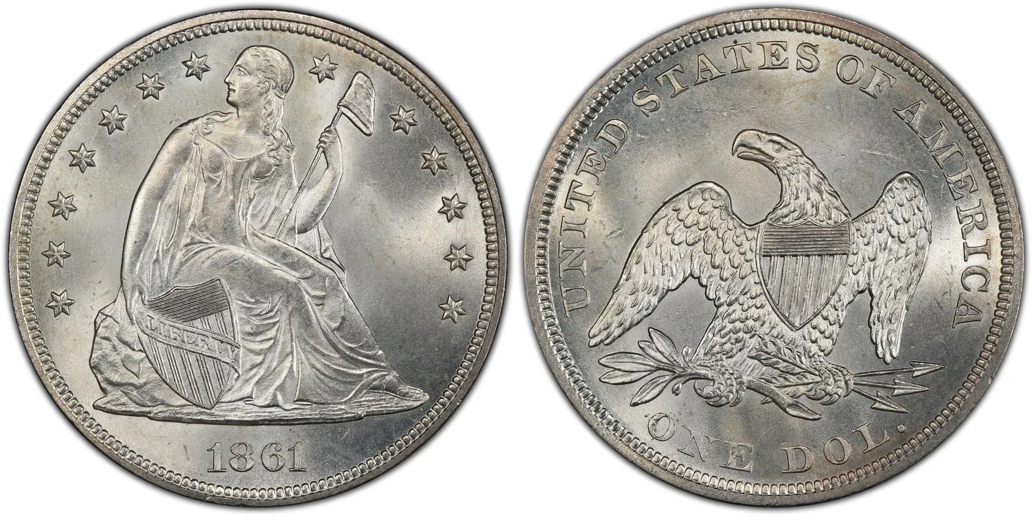 1861 Dollar Value: Mint Varieties, Rarity, And Current Prices - Coins-Value.com