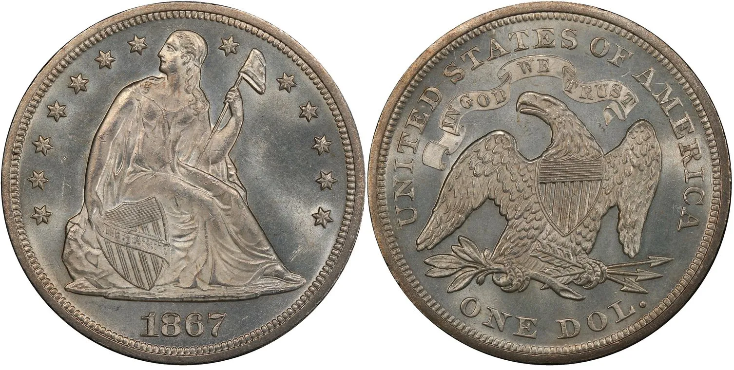 1867 Dollar Value: Mint Varieties, Rarity, And Current Prices - Coins-Value.com