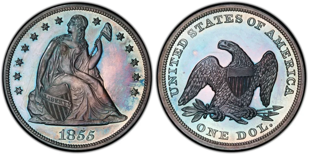 1855 Dollar Value: Mint Varieties, Rarity, And Current Prices - Coins-Value.com