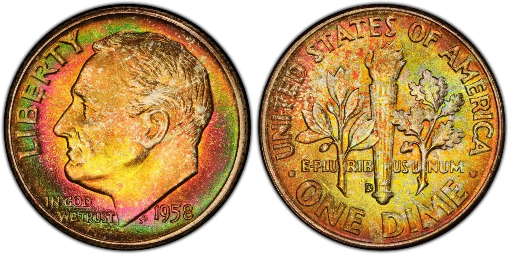 1958 Dime Value: Mint Varieties, Rarity, And Current Prices - Coins-Value.com