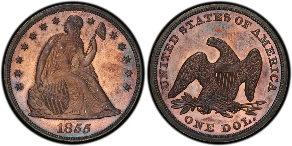 1855 Dollar Value: Mint Varieties, Rarity, And Current Prices - Coins-Value.com
