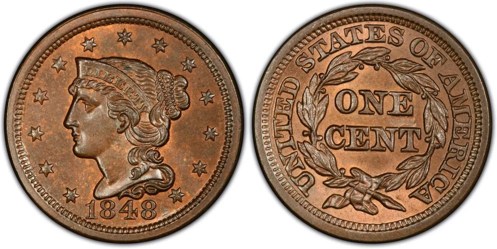 1848 Cent Value: Mint Varieties, Rarity, And Current Prices - Coins ...