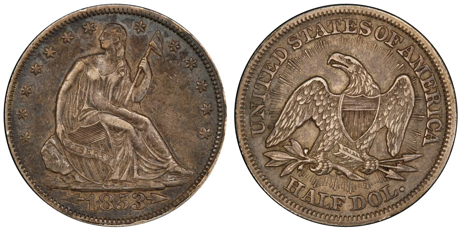 1853 Half Dollar A&R DDR FS-802 (Regular Strike): Accurate Value ...